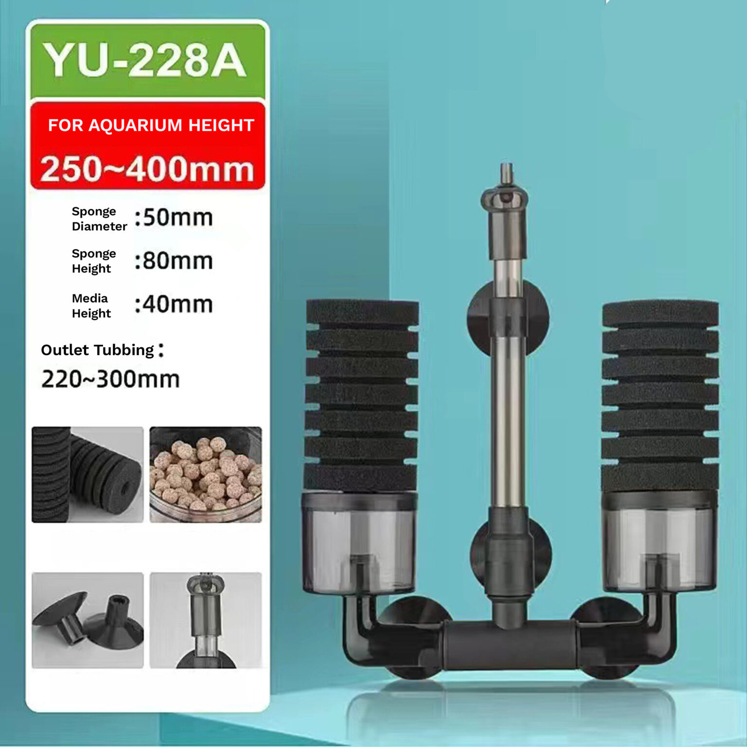 Sponge Filter - Air Driven | Kiwi Aqua